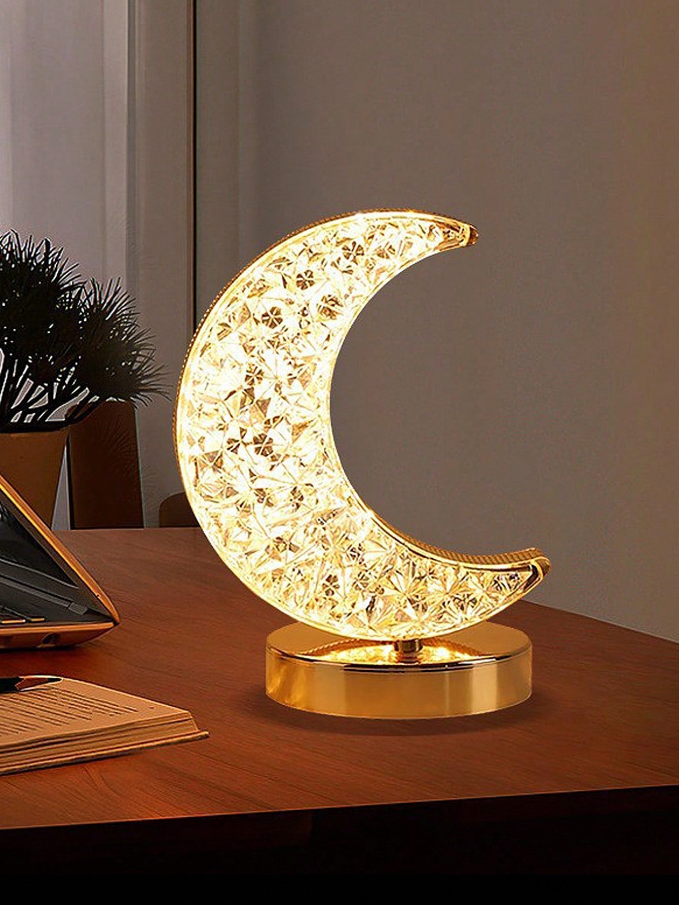 3-Color LED Crystal Lamp, Moon/Star Shape (Code:18) – Ridgeway Global LTD